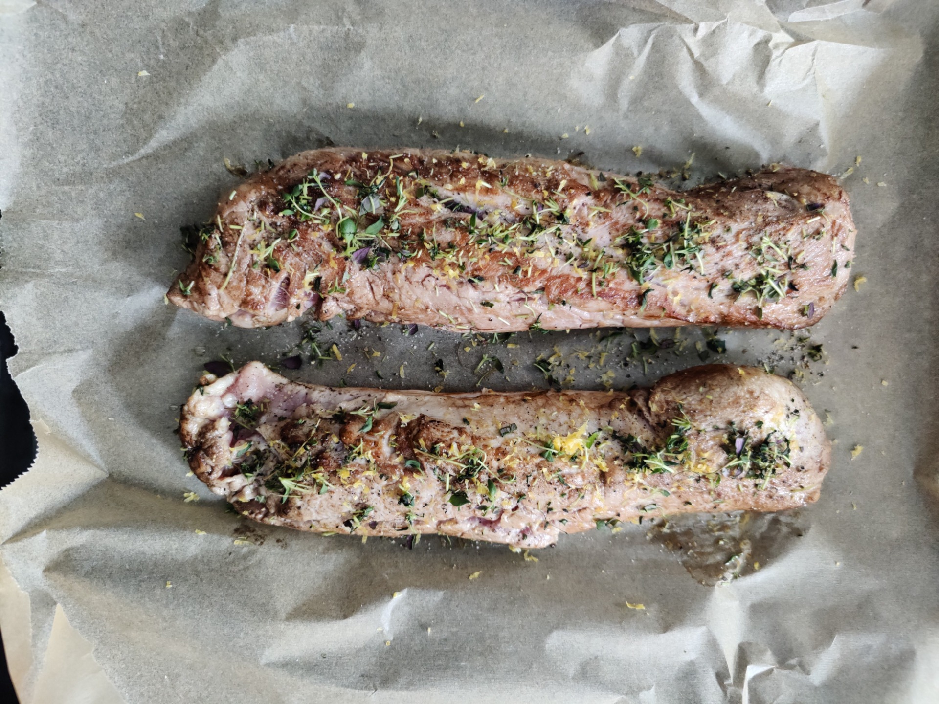 Porsaan sisäfilee uunissa